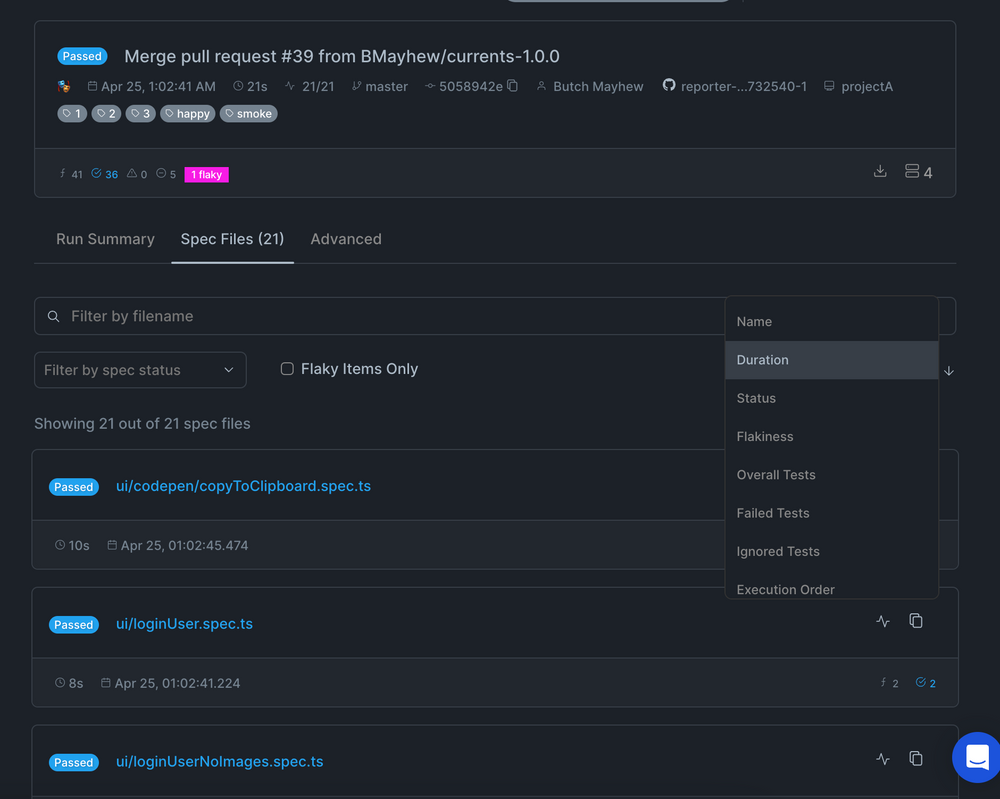 In-Depth Review of Playwright Dashboard by Currents