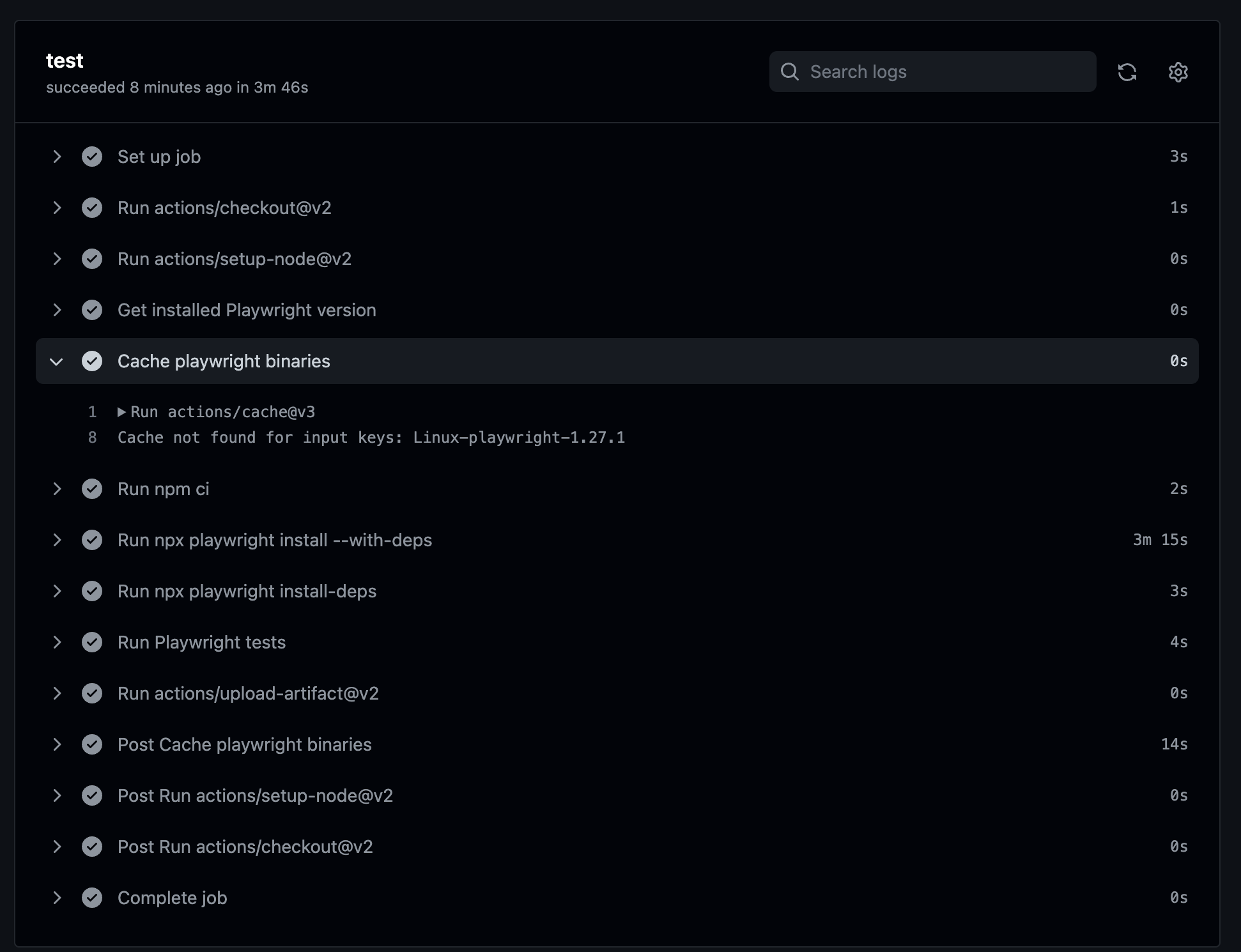Is there a way for GitHub Action to Cache the Playwright Browser Binaries?
