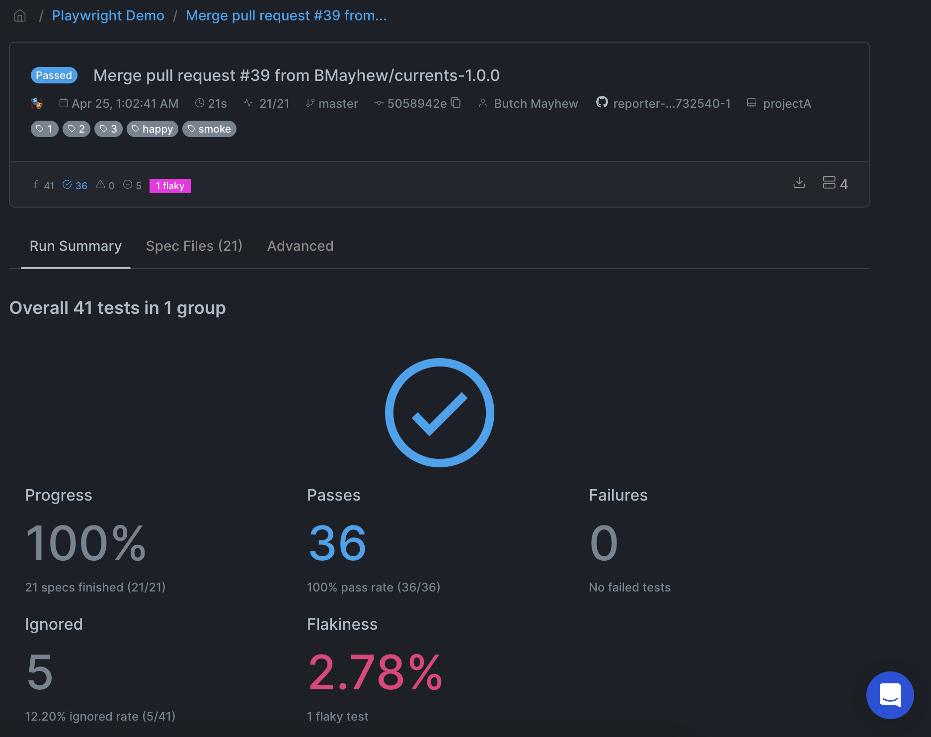 In-Depth Review of Playwright Dashboard by Currents