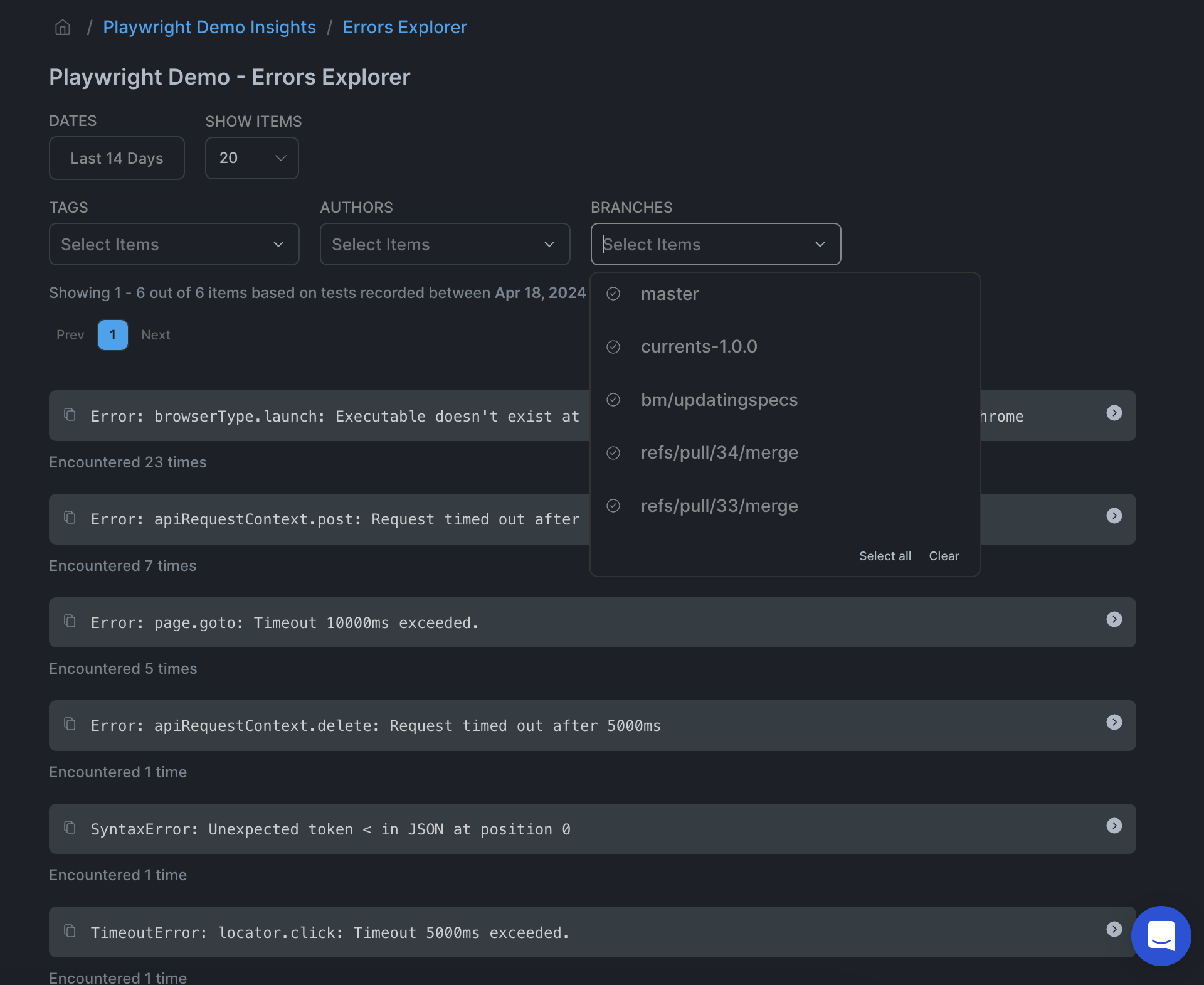 In-Depth Review of Playwright Dashboard by Currents
