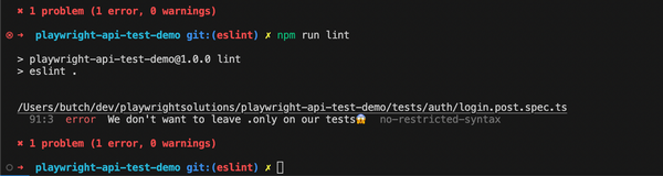The Definitive Guide To Api Test Automation With Playwright Part 8 Adding Eslint Prettier